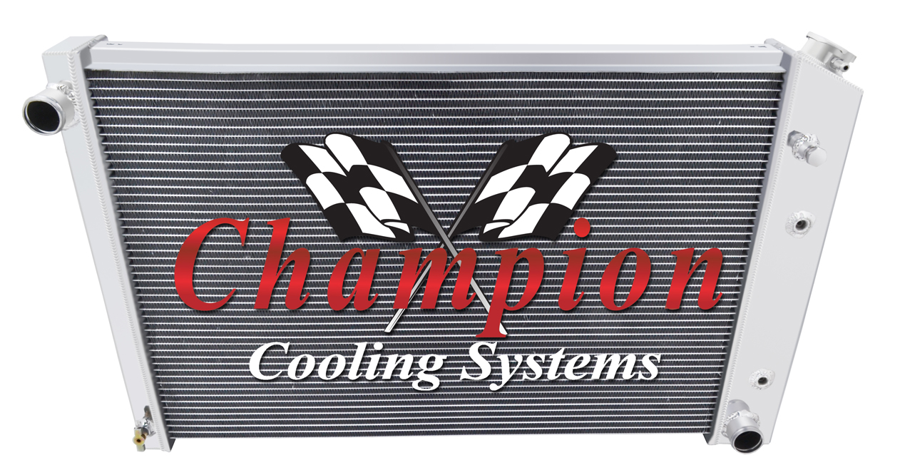4 Row SR Champion Radiator 19"x28" Core for 1973 - 1987 Chevy C/K ...